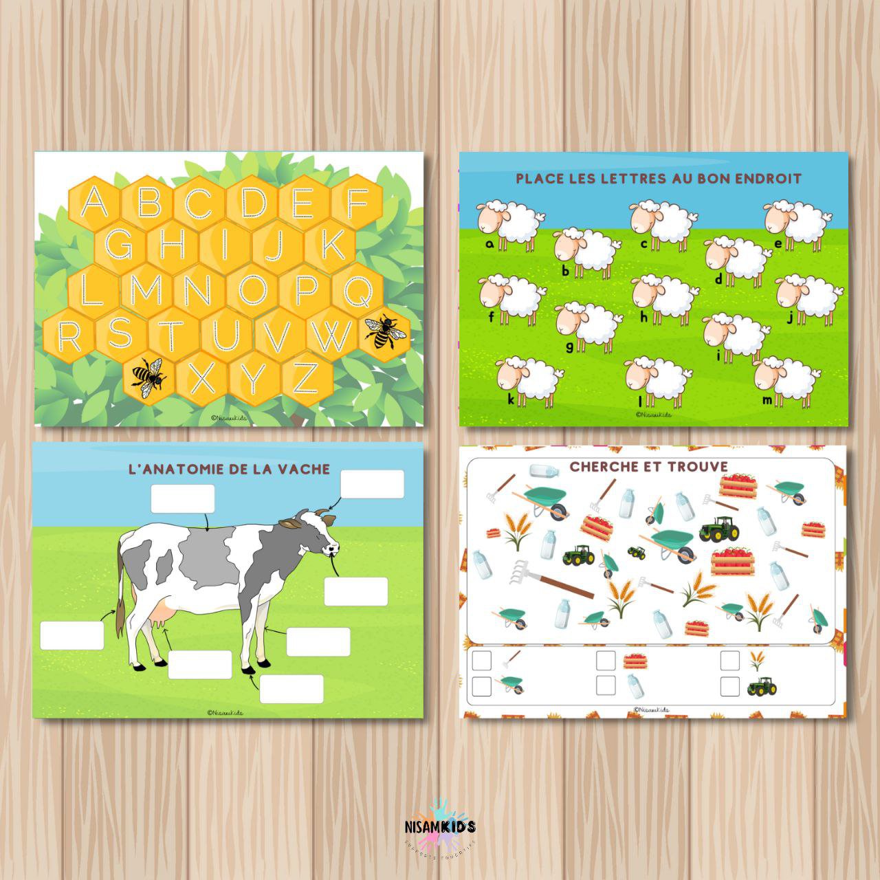 Livret d’activités : à la ferme - NisamKids